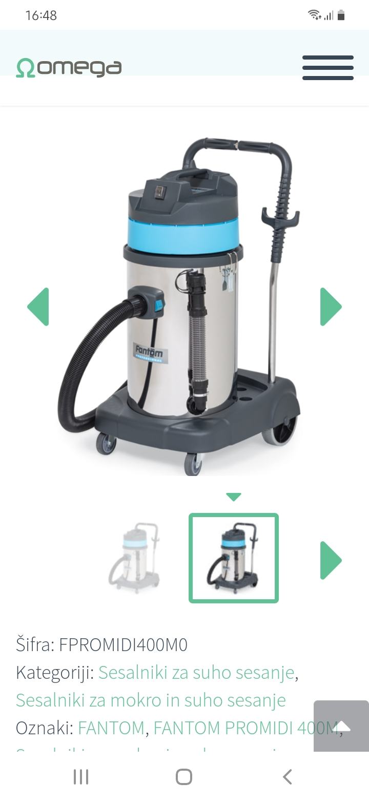 Sesalnik Fantomi Professional Promidi 400 m