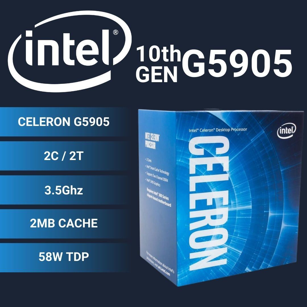 Procesor Intel Celeron G5905 LGA 1200 10.generacija + hladilnik