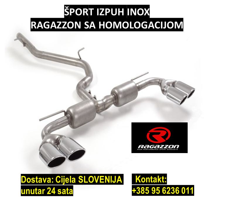 Športski izpuh auspuh Ragazzon INOX - AKCIJA
