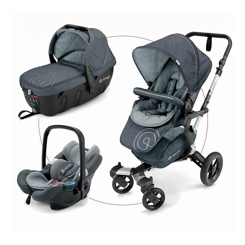 Lepo ohranjen komplet voziček, lupinica - 3v1 Jane Concord Neo Tr. set