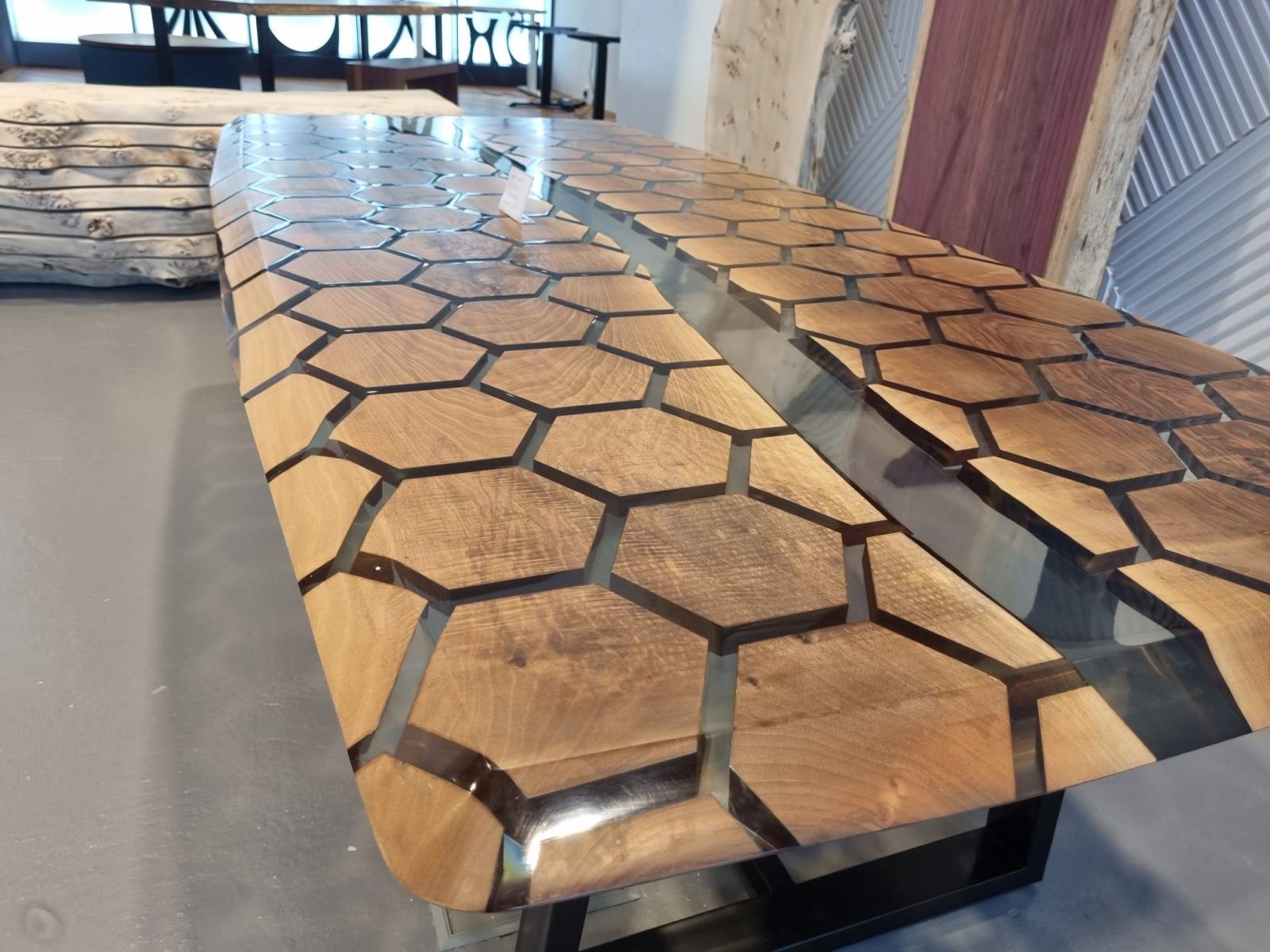 Miza LES ter EPOKSI epoxy wood miza