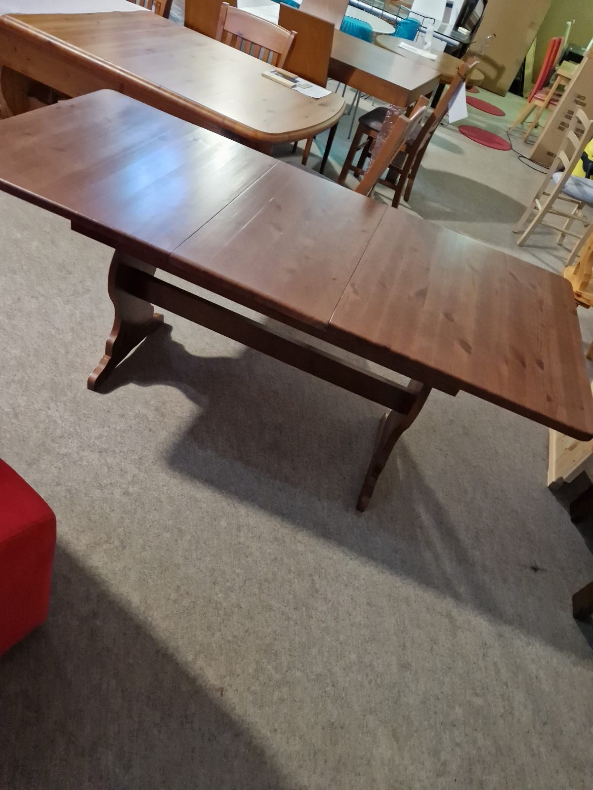 MIZA130X80 RAZTEGLJIVA NA 170 BOR MASIVA BARVA OREH