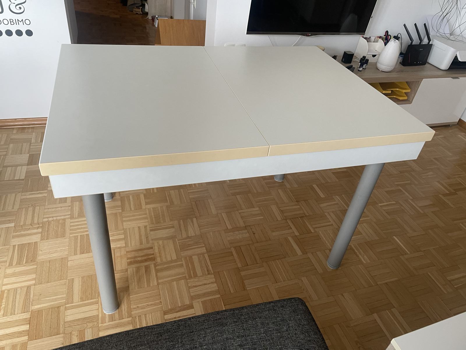 Raztegljiva miza 80 x 120 cm - ultrapas 1 mm