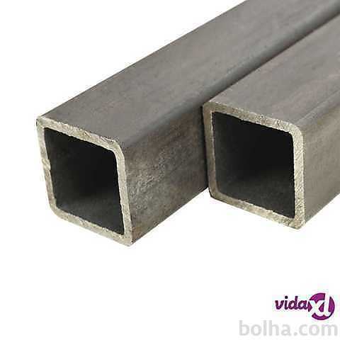 vidaXL Strukturne cevi iz jekla 6 kosov kvadratne 1 m 30x30x2 mm