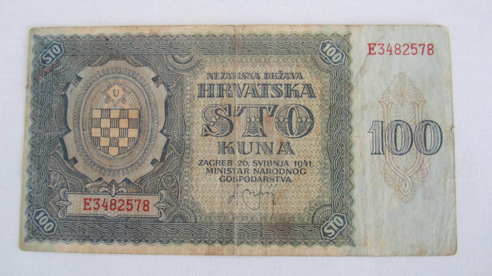 100 kuna 1943