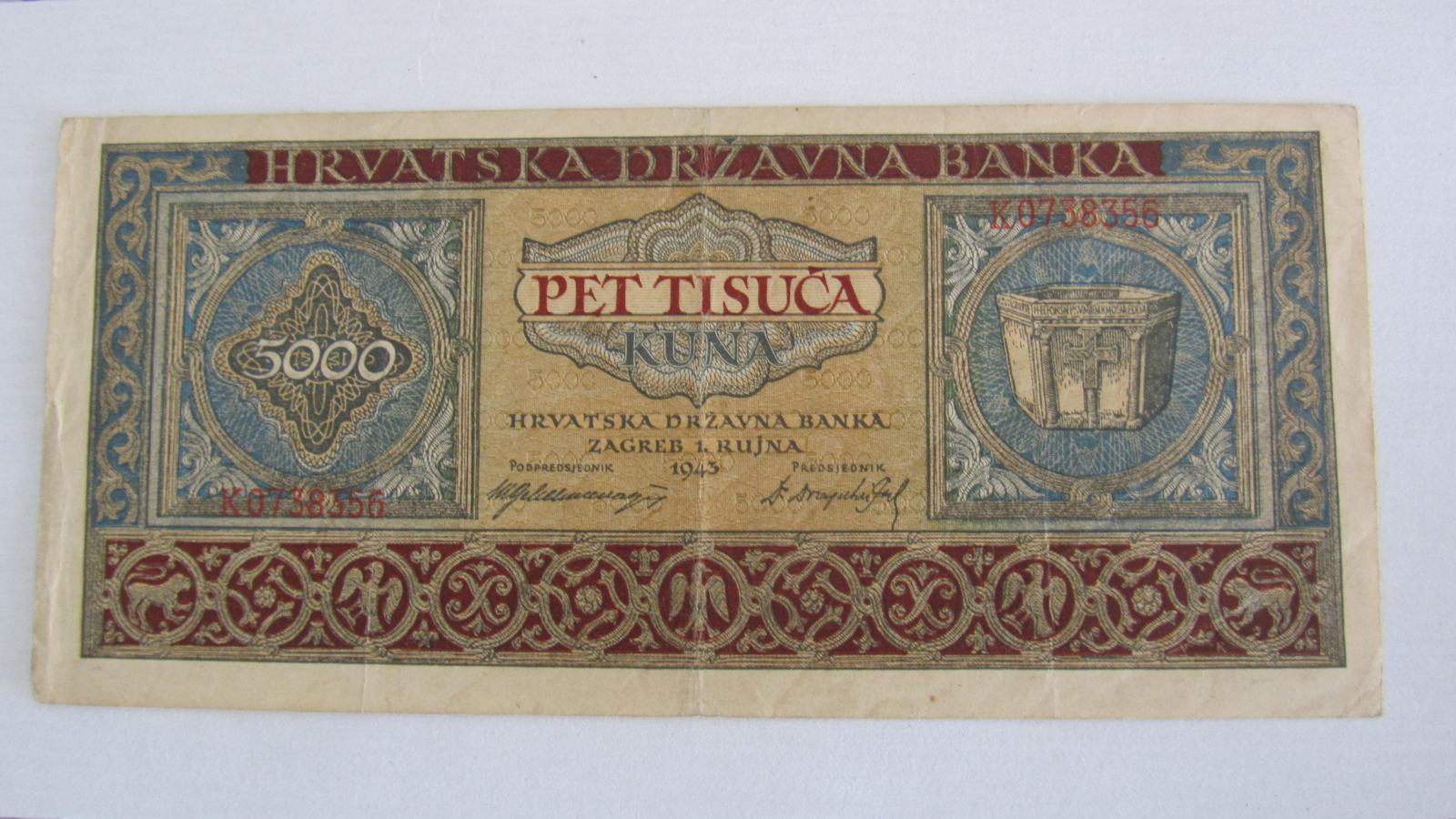5000 kuna 1943
