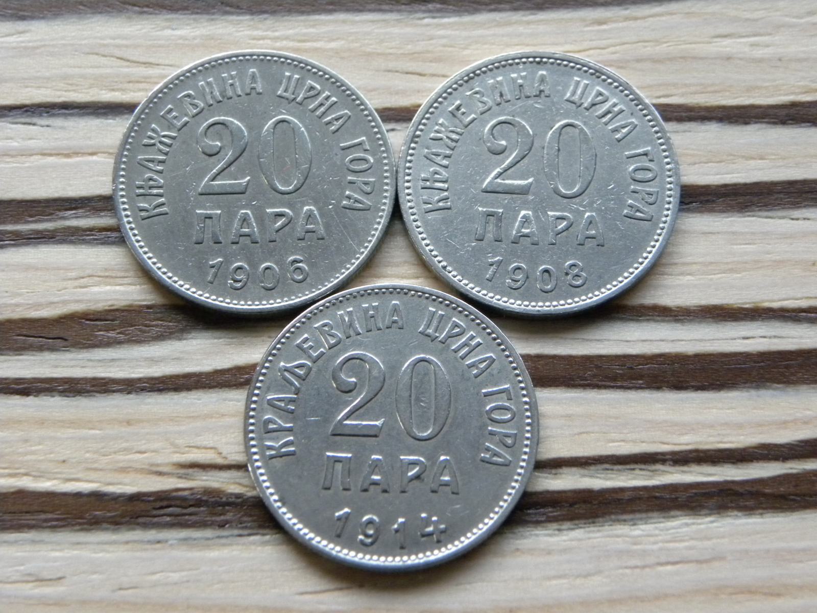 Črna Gora 20 para 1906, 1908 ali 1914