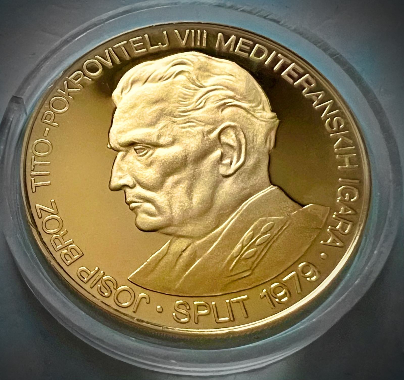 ZLATNIK Jugoslavija 1979 2500 din TITO mediteranske igre (otaku)