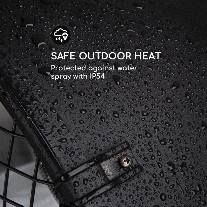 Blumfeldt Heatspot grelec za teraso, Črna