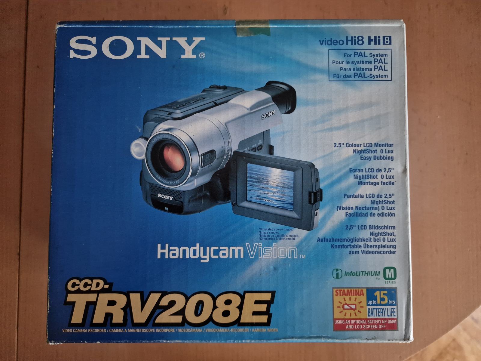 Sony ccd trv 208e/ NOVO