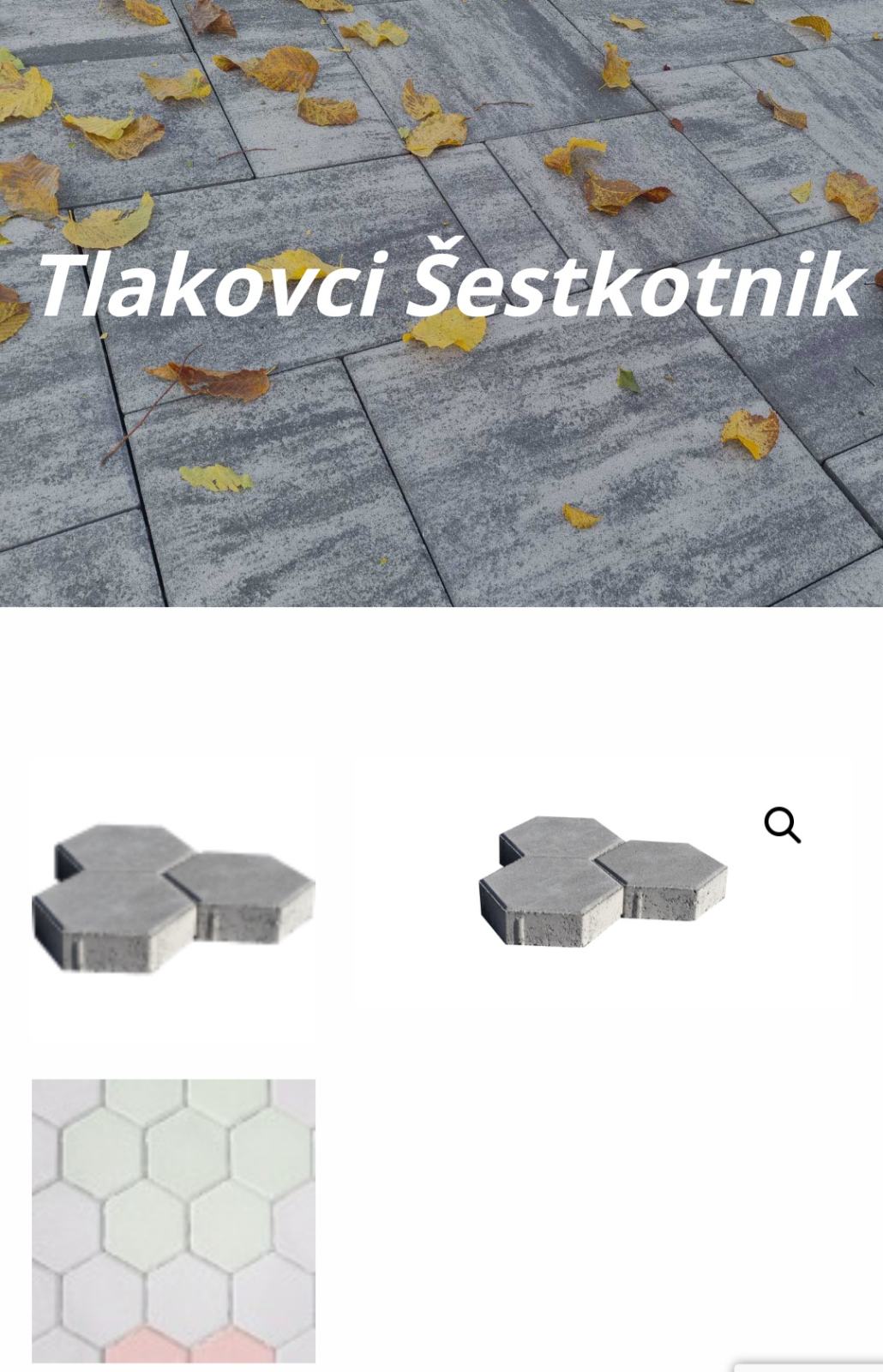 Prodam tlakovce šestkotnik