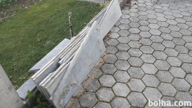 Stopnice marmor plavi tok