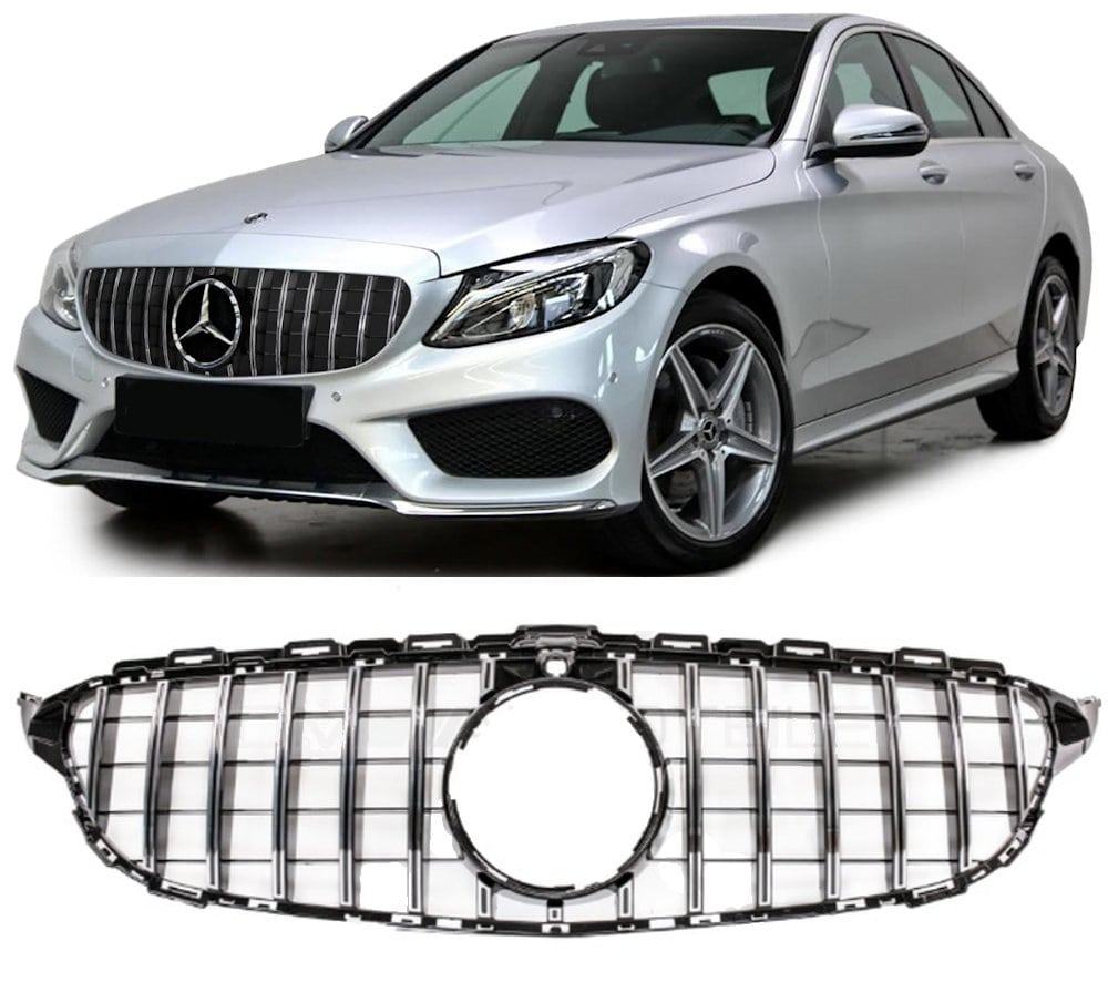 Športna maska Mercedes C W205 GT Panamericana izgled krom / kamera