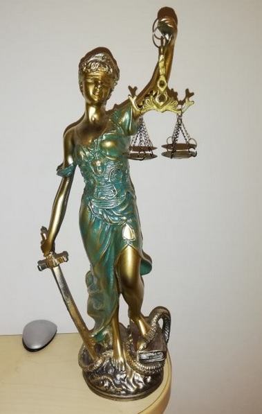 kip justicija iustitia ius boginja pravice 25 cm ugodno