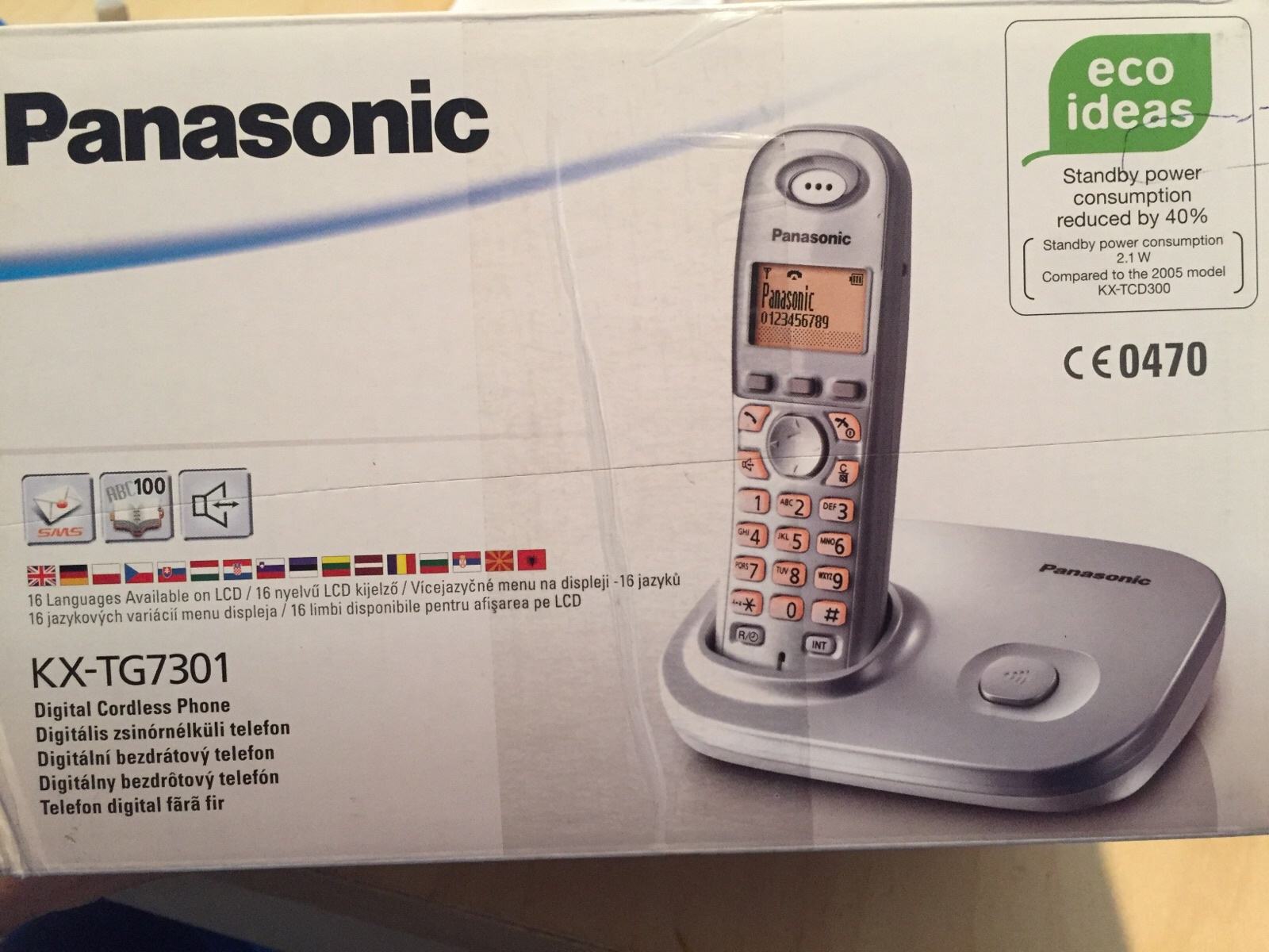 Brezžični digitalni stacionarni telefon z navodili