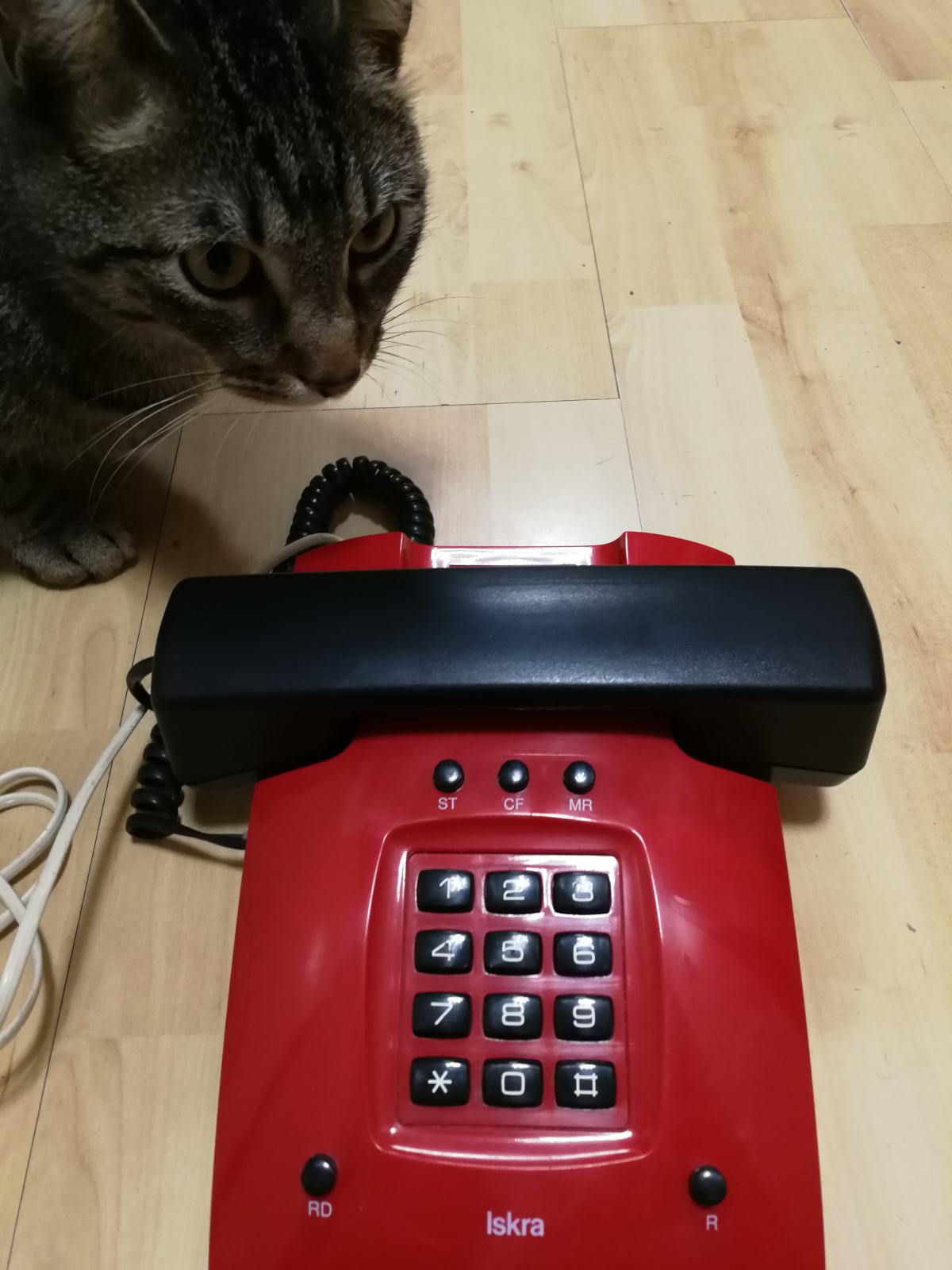 Telefon ETA Iskra z UTP kablom