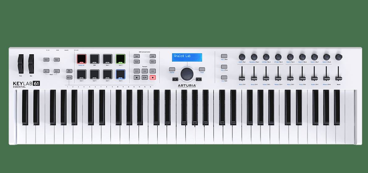 Arturia Keylab Essential 61 BELI klaviatura 61 tipk