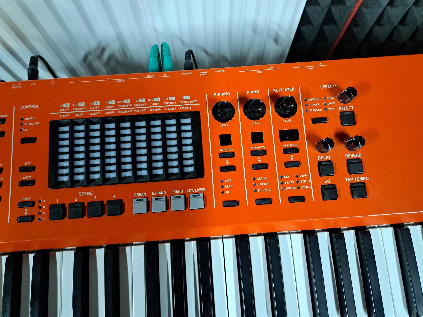 Vox Continental 73 stage keyboard