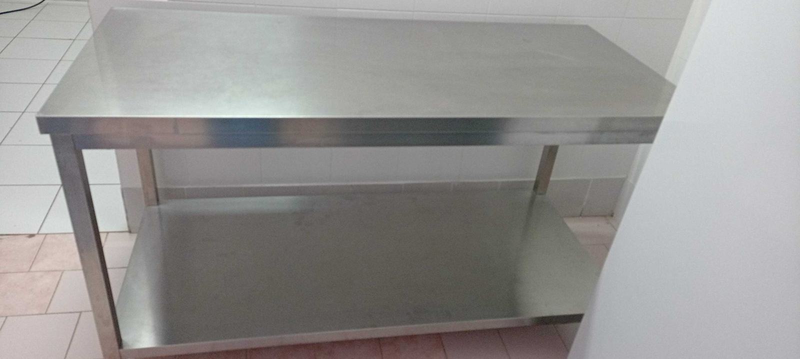 Inox miza - inox pult 150 x 70 cm