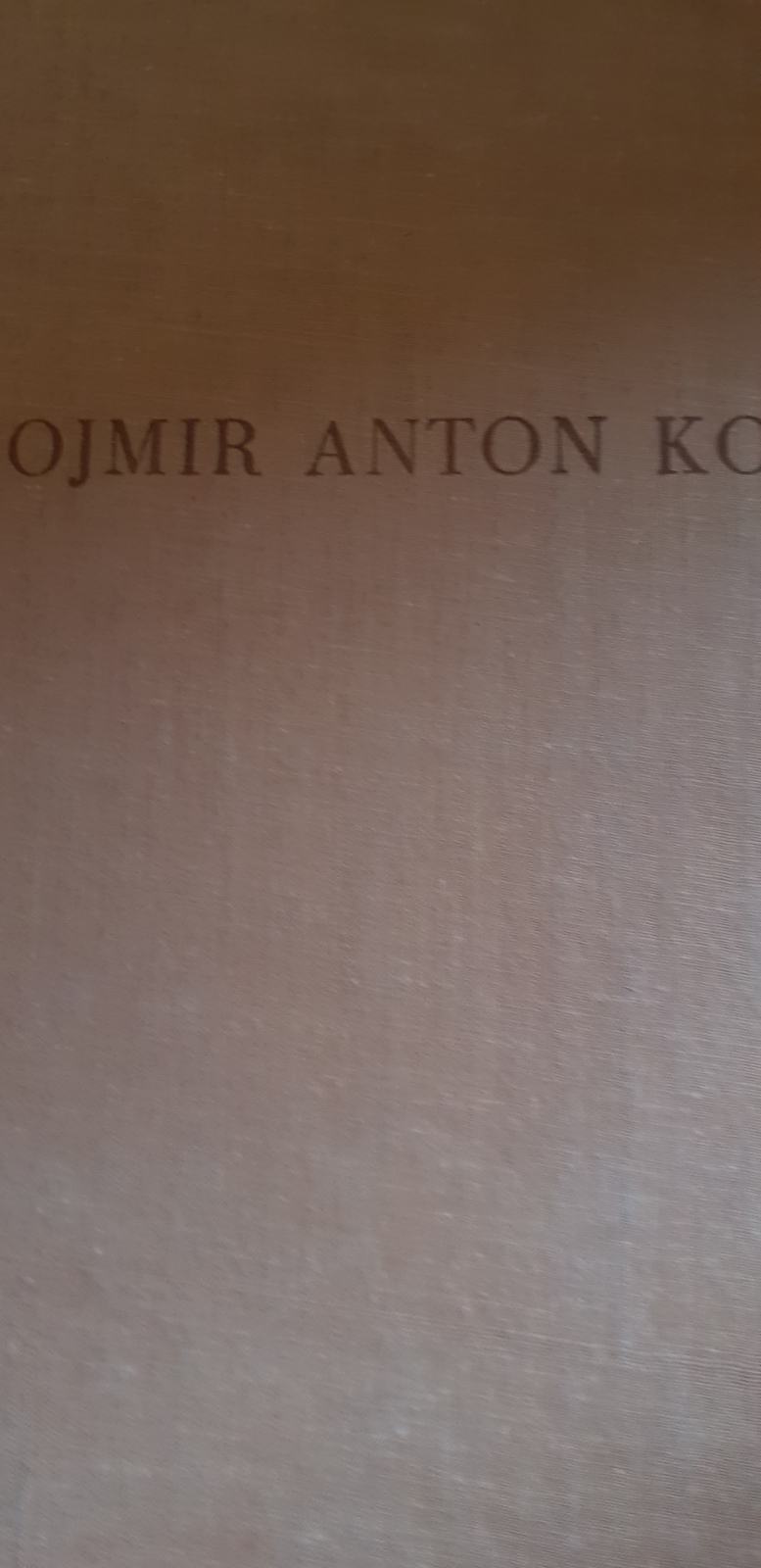 GOJMIR ANTON KOS I. CANKAR MODERNA GALERIJA LJUBLJANA 1951