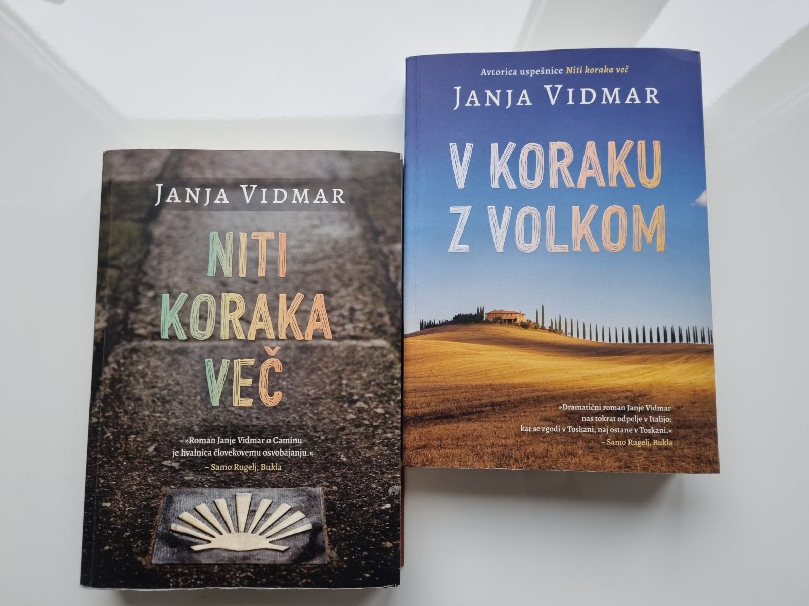Janja Vidmar, Niti koraka več in V koraku z volkom, komplet
