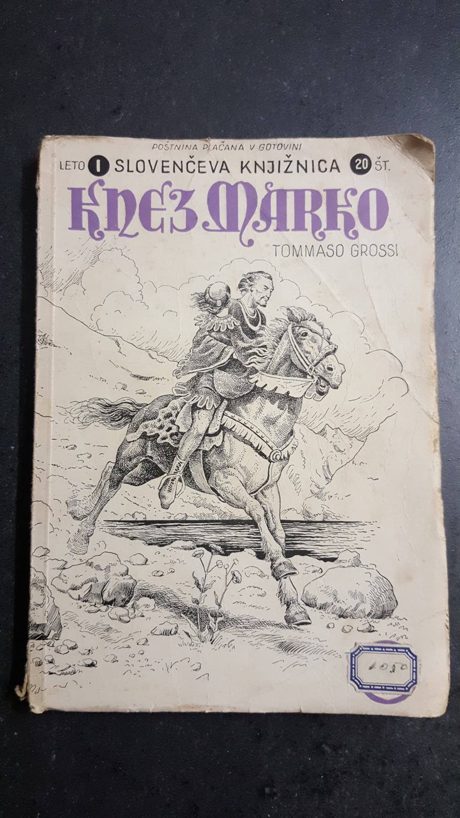 knjiga Knez Marko, Tommaso Grossi