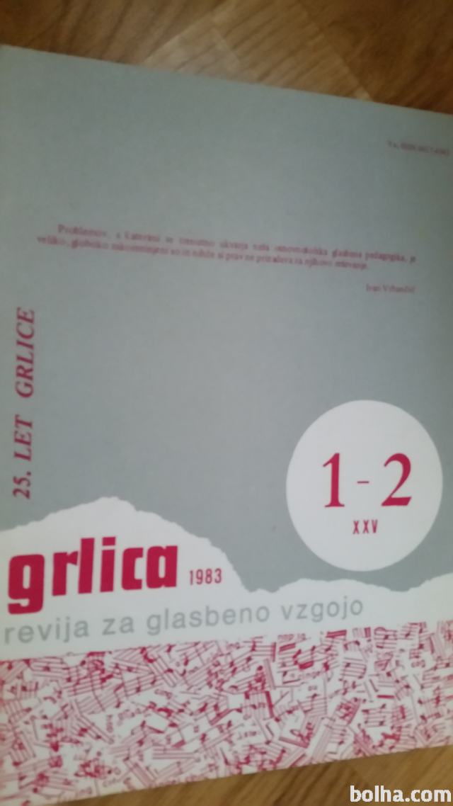 REVIJA ZA GLASBENO VZGOJO -GRLICA