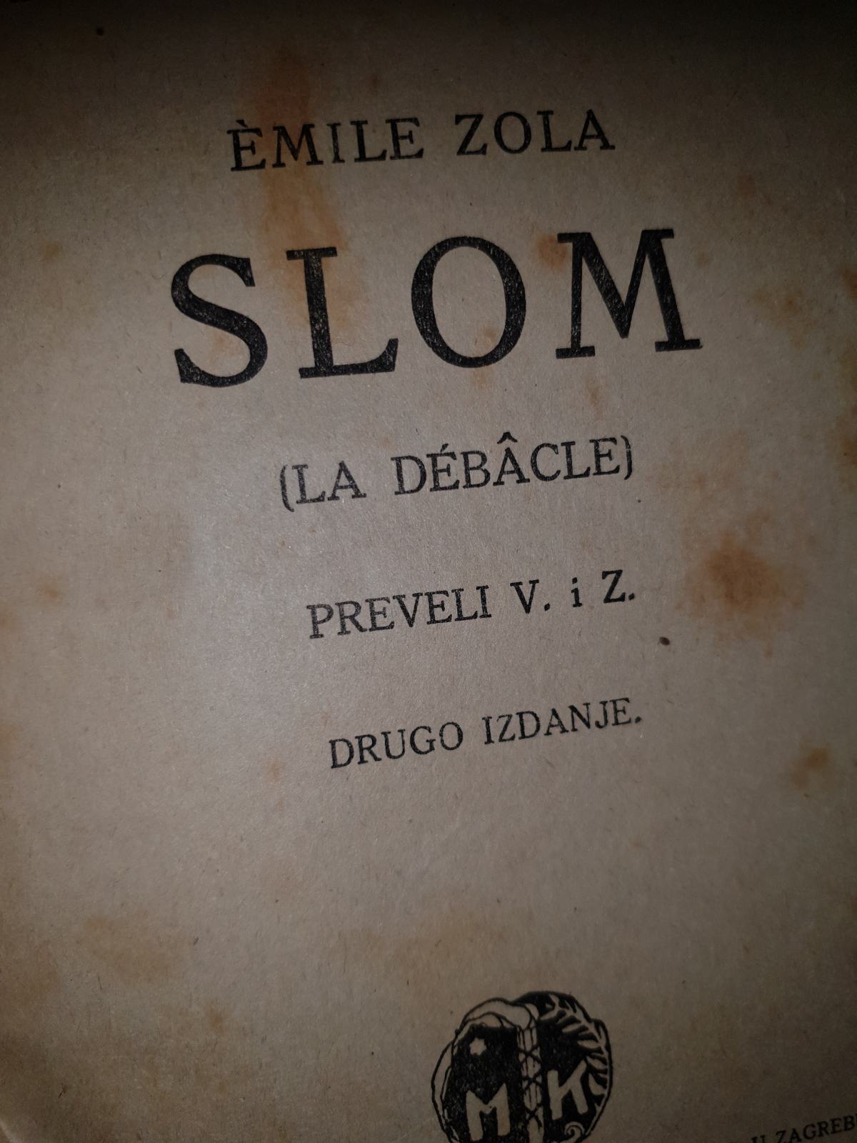 SLOM EMIL ZOLA
