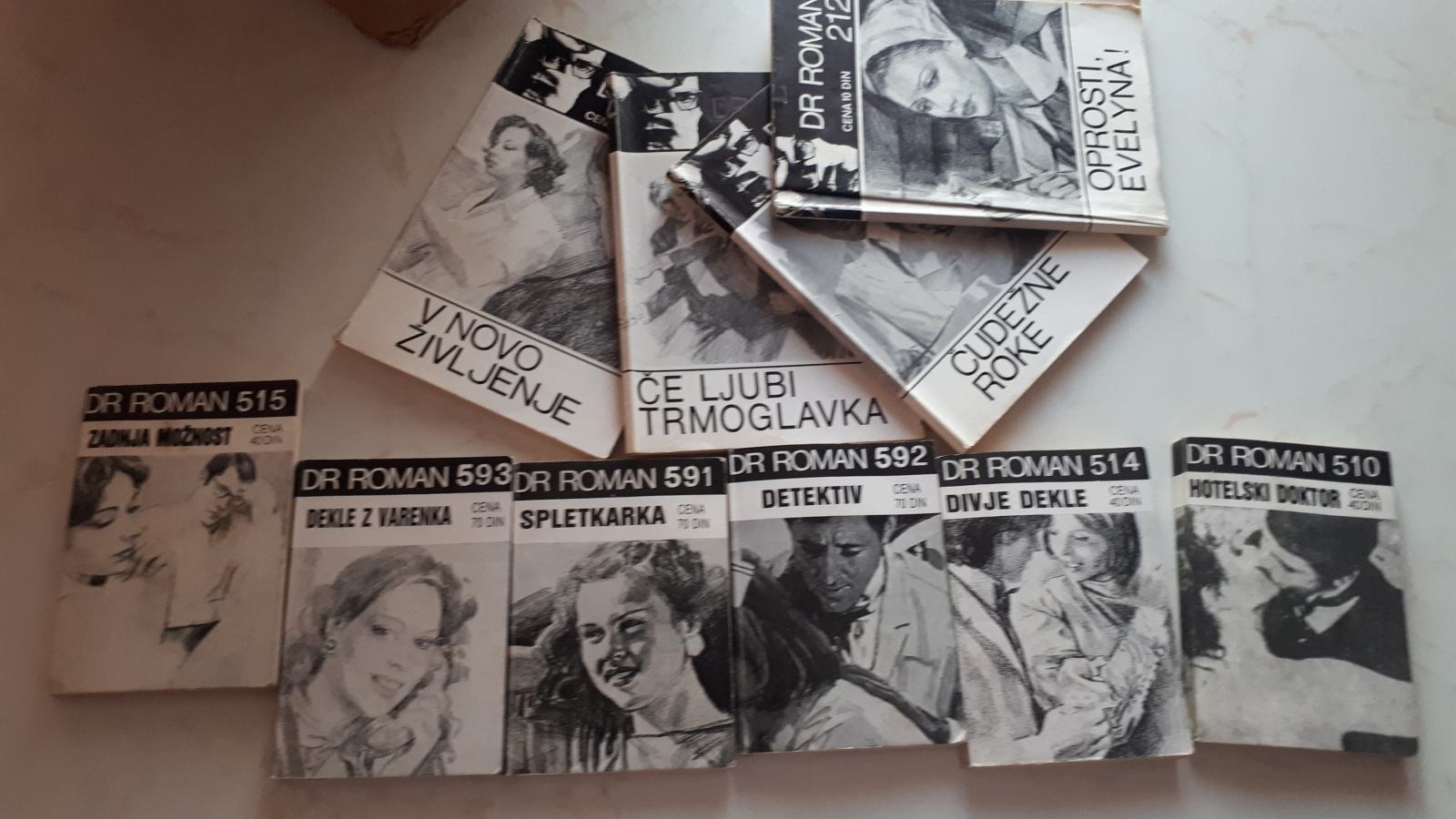ŽEPNI ROMAN, DR.ROMANE, BRANJE ZA KRATEK ČAS