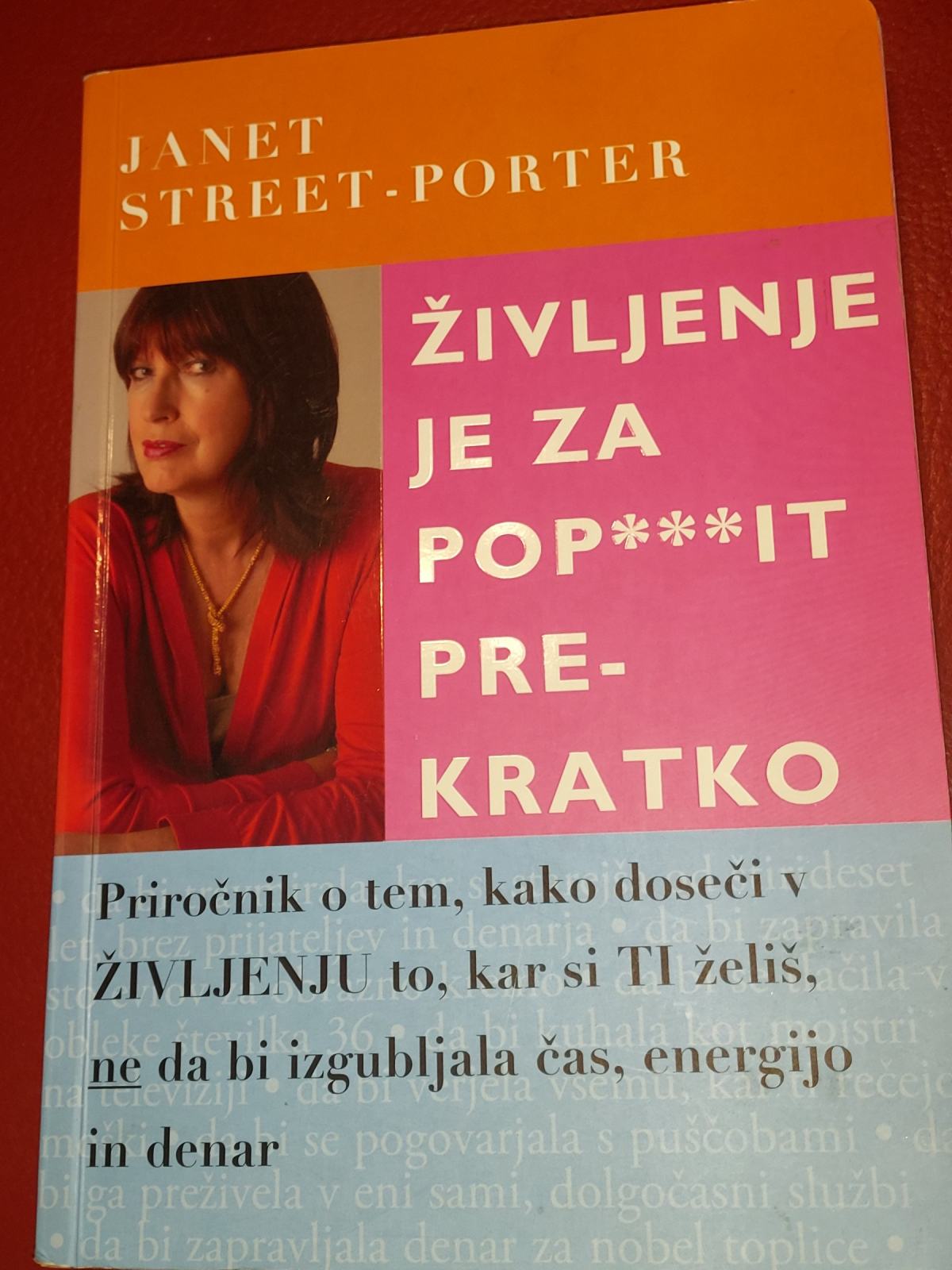 ŽIVLJENJE je za pop...it prekratko Janet Street Porter, ValeNovak 2008