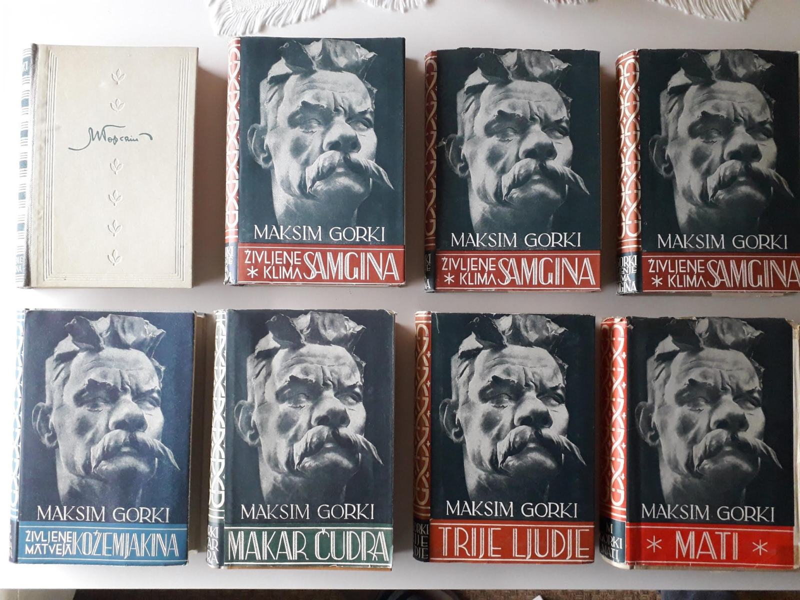 MAKSIM GORKI, ZBRANA DELA, CZ 1949, 8 KNJIG V KOMPLETU