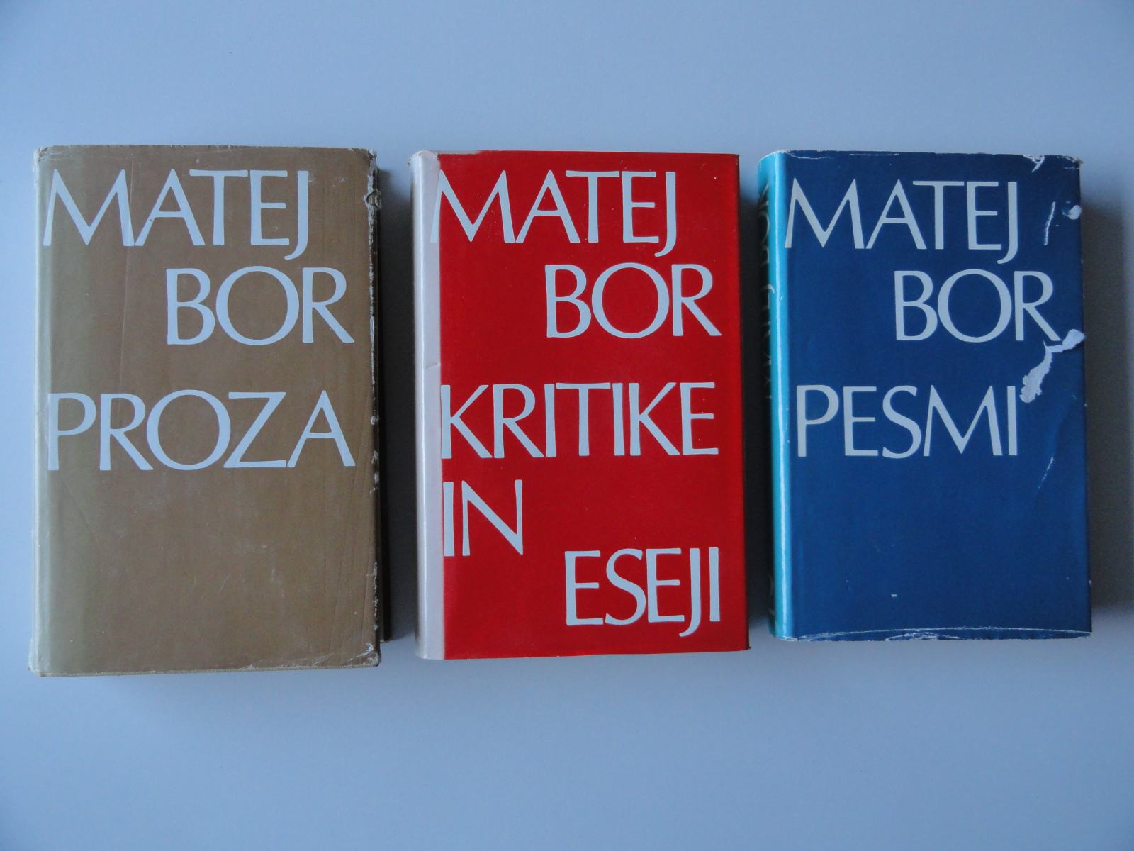 VLADIMIR PAVŠIČ-MATEJ BOR, IZBRANO DELO, 3 KNJIGE V KOMPLETU