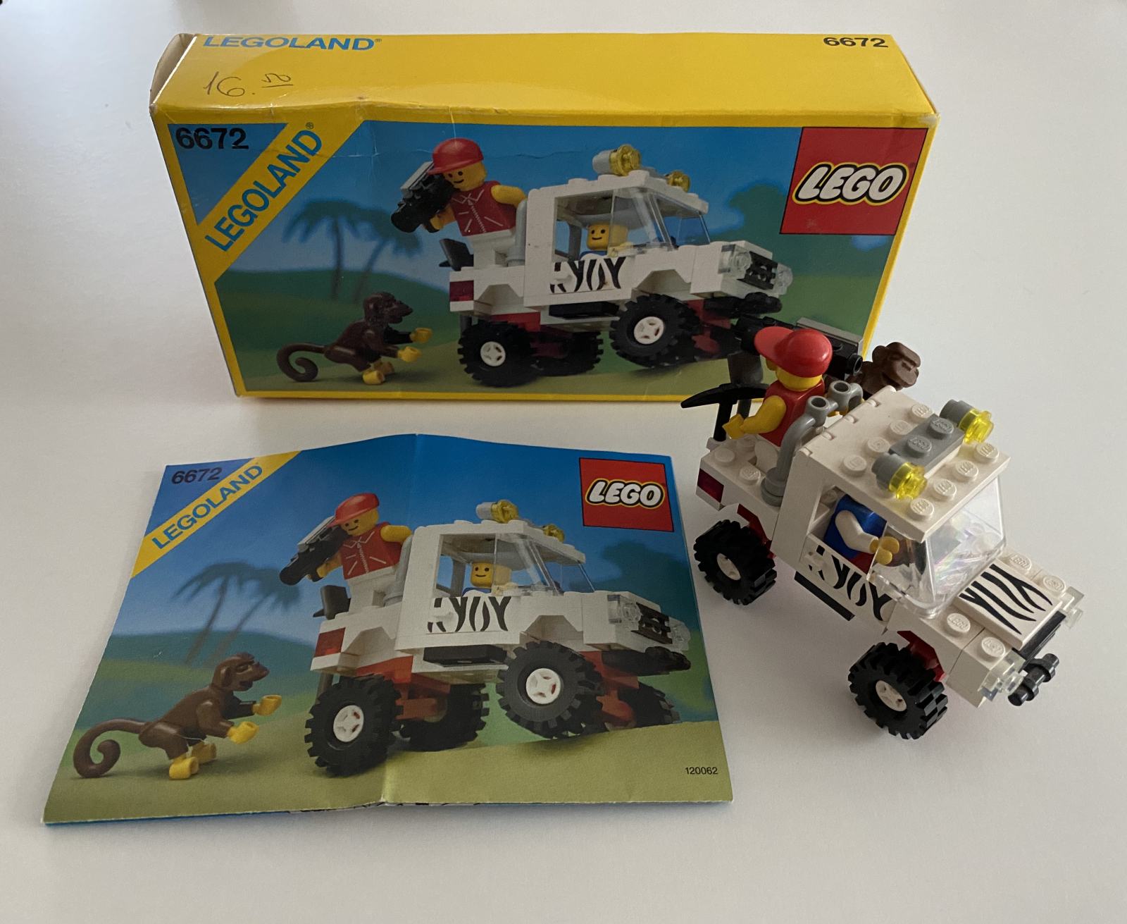 Lego 6672 Safari Off-Road Vehicle, l.1990, komplet, vintage, redkost