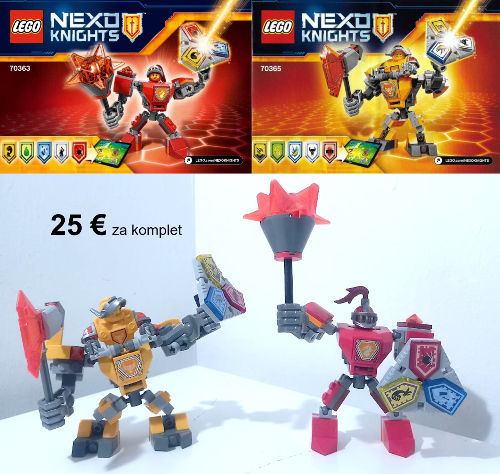 LEGO 70365 in 70363 NEXO Knights Axl & Macy