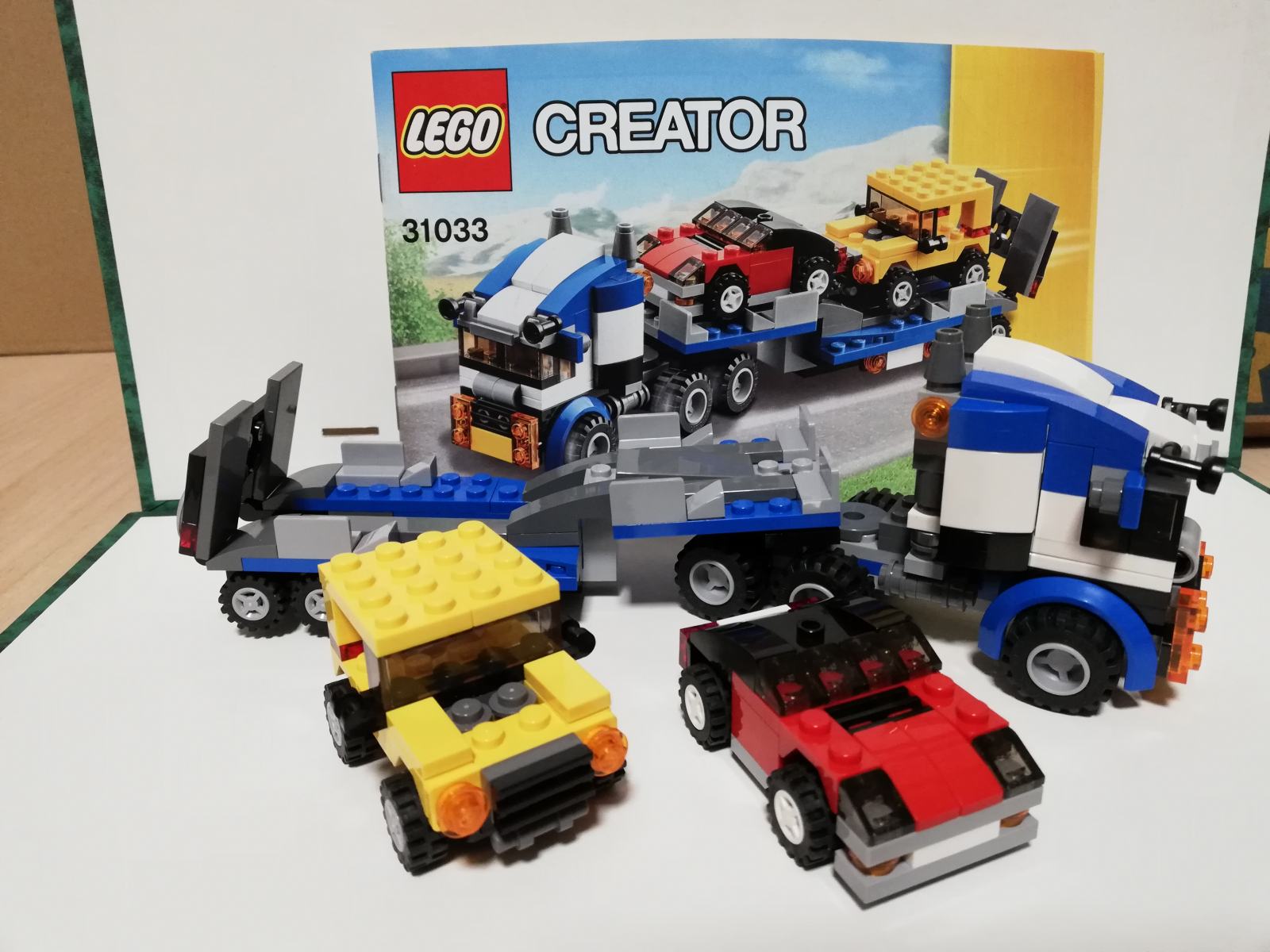LEGO Creator 3v1, 31033, Tovornjak za transport avtomobilov