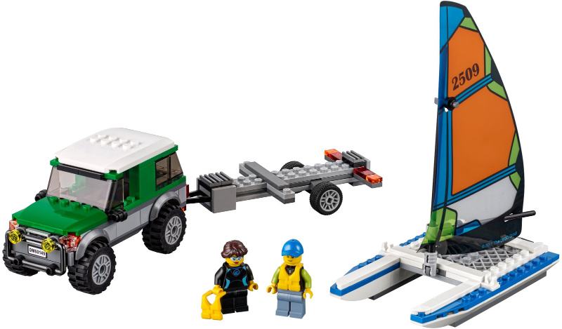Lego kocke City 60149 4×4 with Catamaran