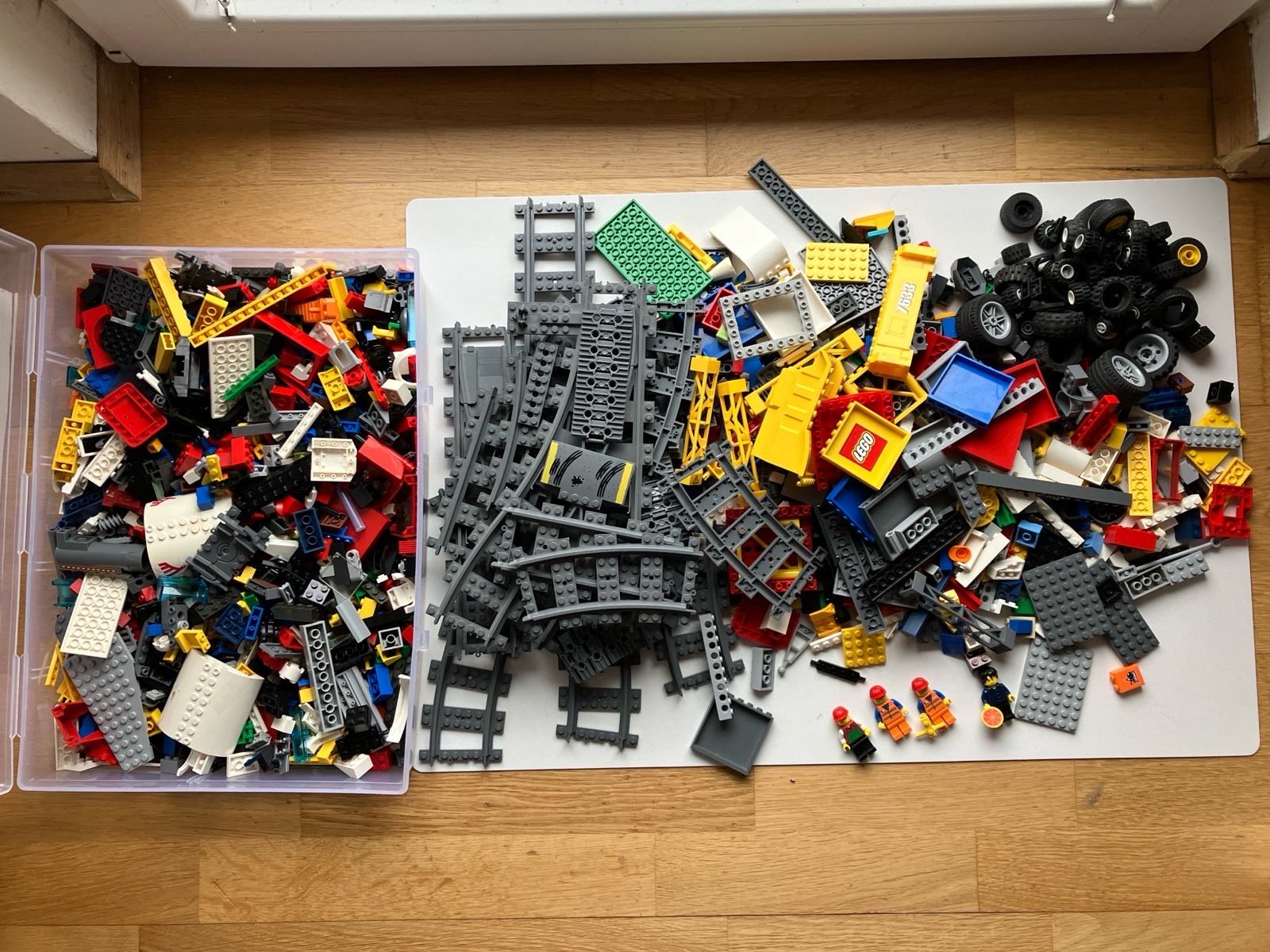 Lego kocke - mešano, železniška proga