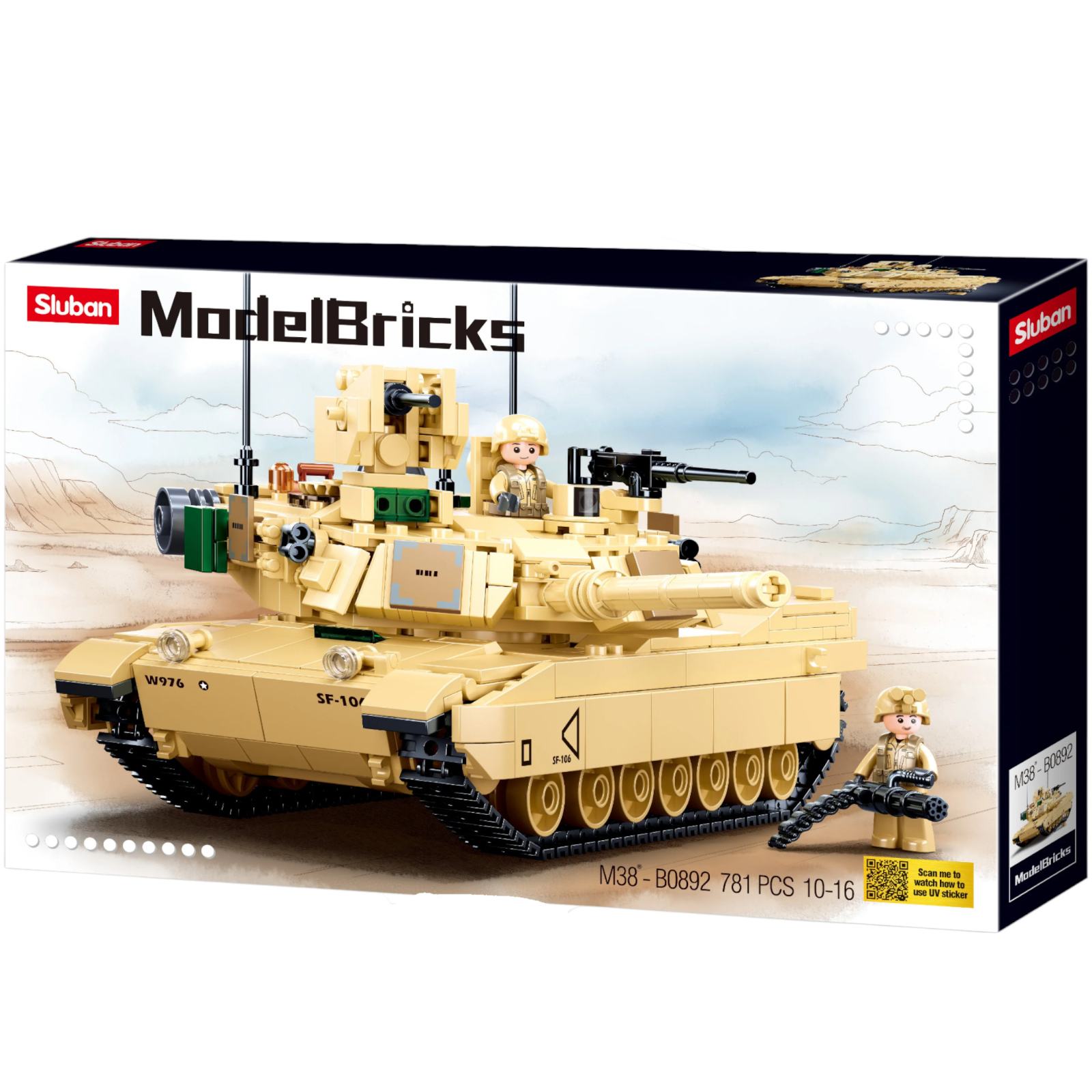LEGO Tank M1A2 Abrams (781 kock) NOVO Lego kompatibilne kocke