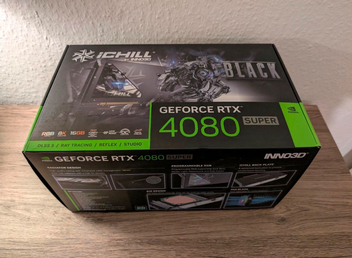 INNO3D GeForce RTX 4080 Super iChill Black, 16GB GDDR6X