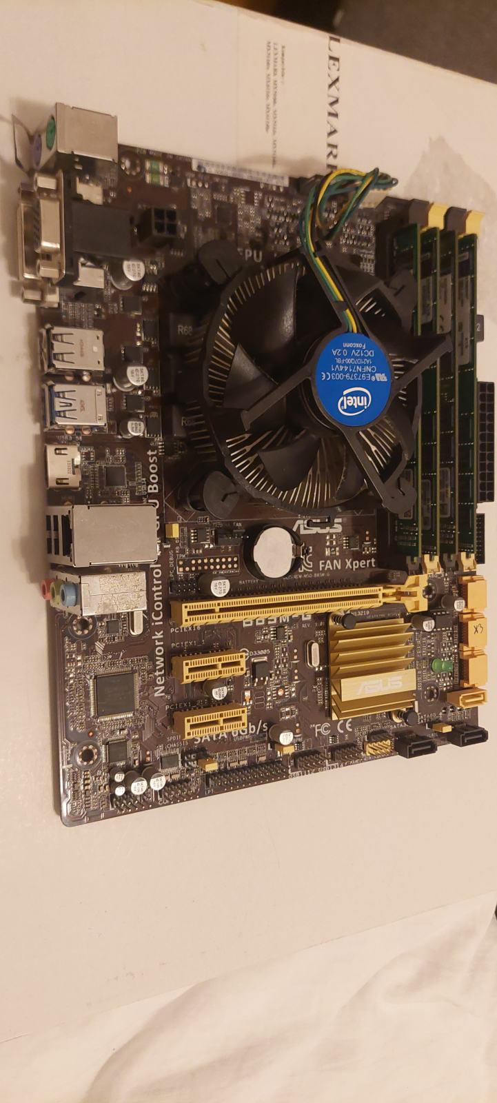 Intel i7 4790, Asus b85m g, 16gb ddr3 ram