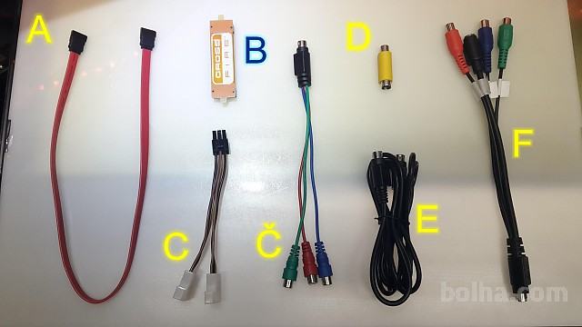 kabel SATA, grafična 6pin DC, gpu crossfire, video kabel