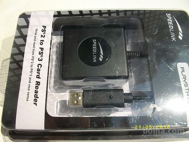 PS2 na PS3 ČITALEC KARTIC CARD READER SPEEDLINK