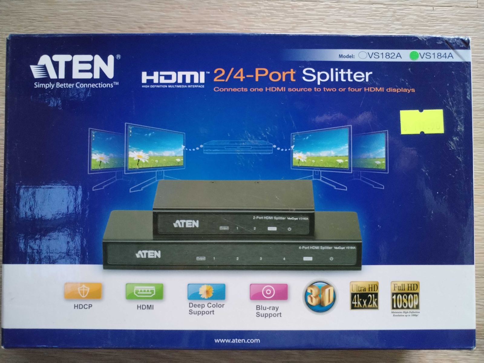 Razdelilec HDMI Aten VS184A, 4-Port 4K HDMI Splitter