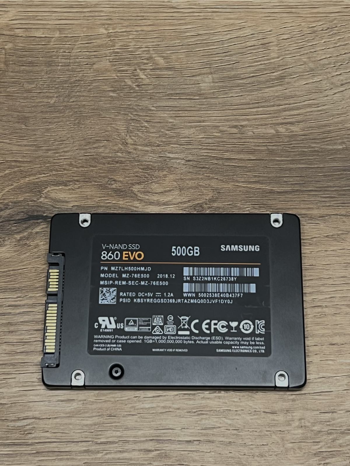 Samsung SSD 500GB