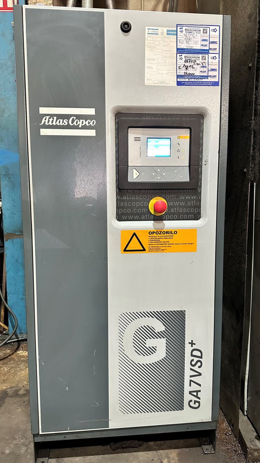 VIJAČNI KOMPRSOR ATLAS COPCO GA7VSD+
