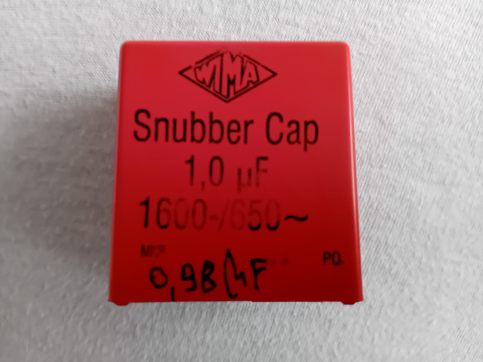 KONDENZATOR WIMA Snubber MKP Cap 1 µF 1600 VDC 650 VAC