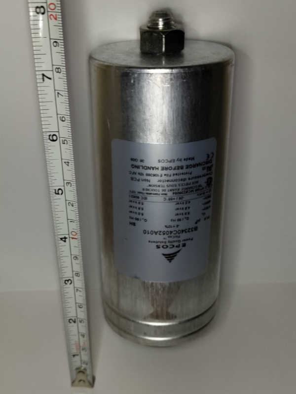 Prodam 91,5µF, 415V, 6kVAR, nepolaren EPCOS kondenzator/capacitor