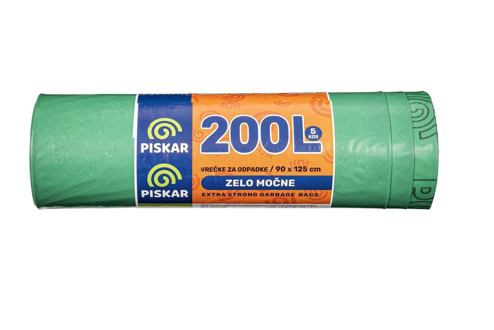 Piskar Vrečke za smeti 200 l