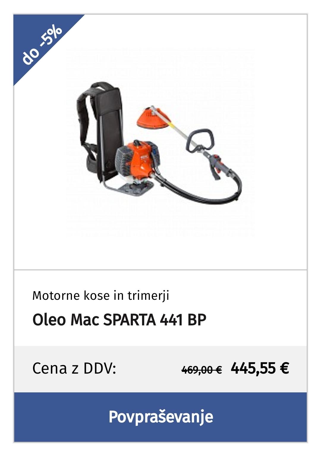 Oleo mac sparta 441 BP