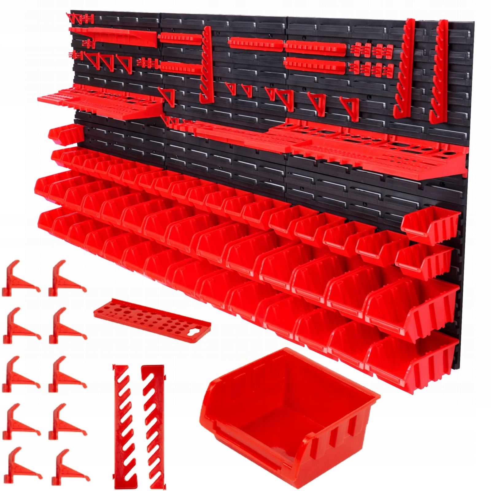 Stenski predalnik PVC 74 delni organizator orodja 170x78cm